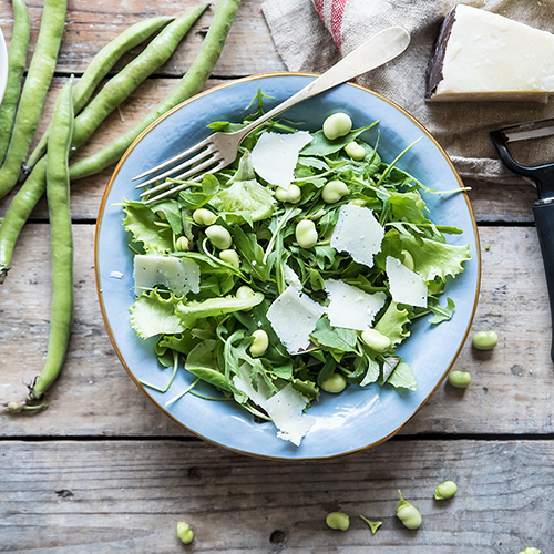 Insalata di fave e pecorino - Ricette light - Melarossa