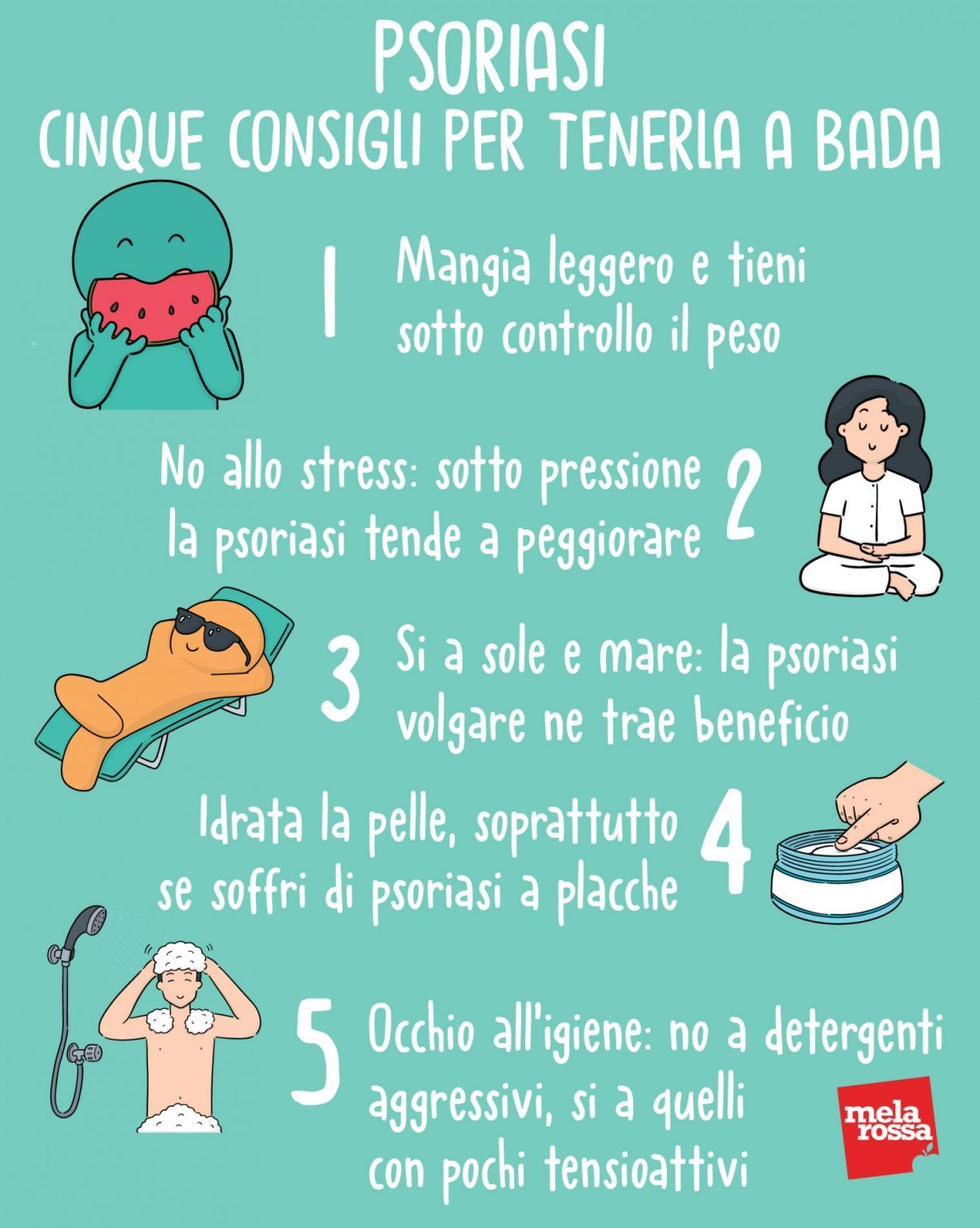 Psoriasi: sintomi, diagnosi e cura per questa patologia - Melarossa