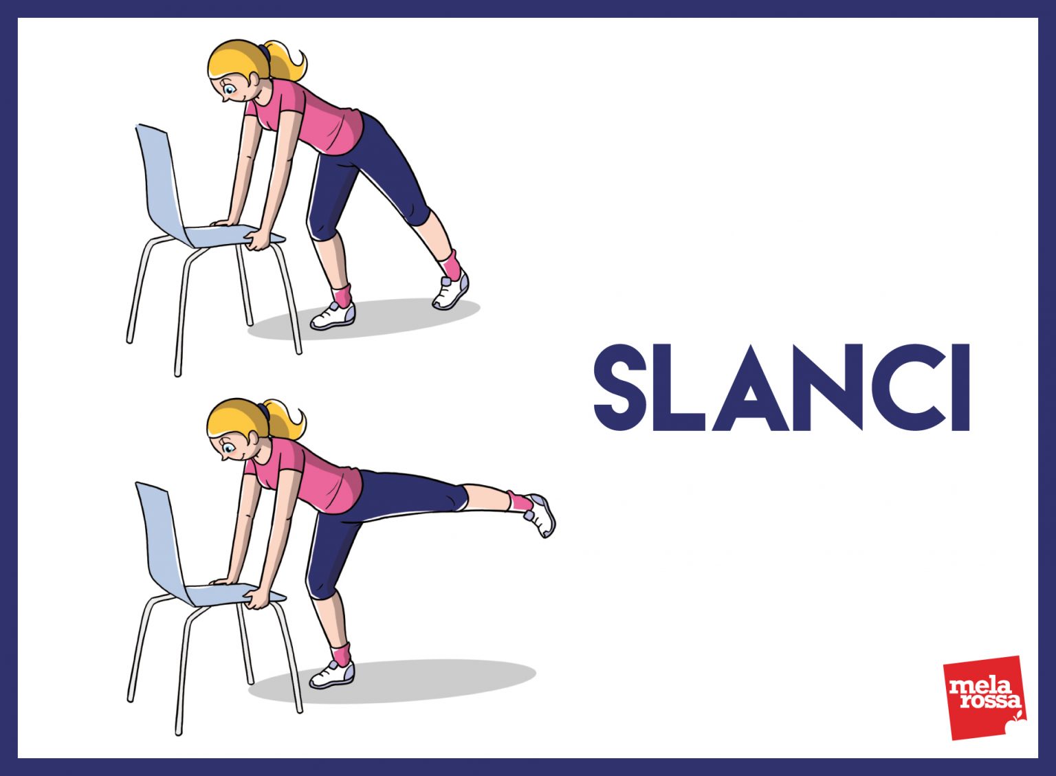 GAG: circuito gambe-addominali-glutei tonici con una sedia