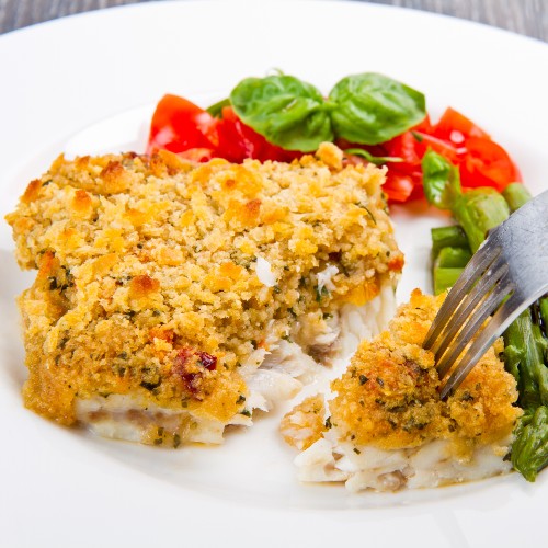 Merluzzo gratinato con patate - Melarossa