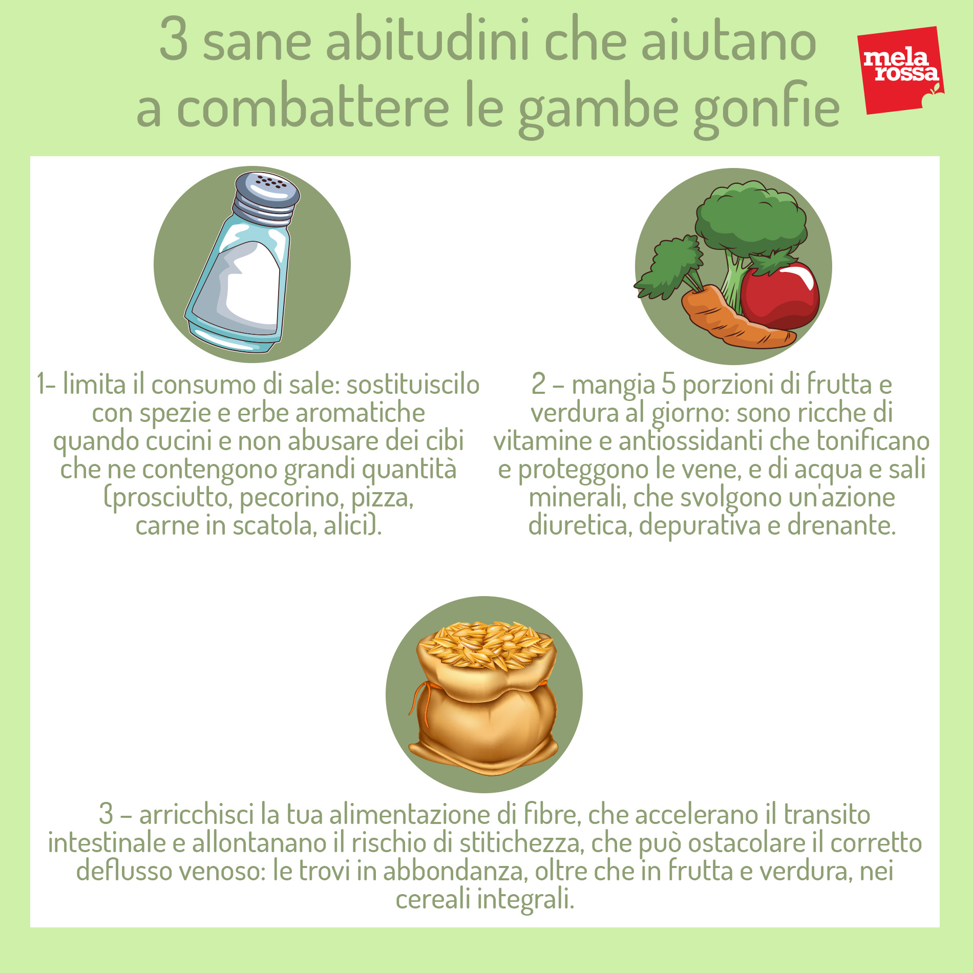 Gambe leggere: i cibi e le ricette che favoriscono la circolazione