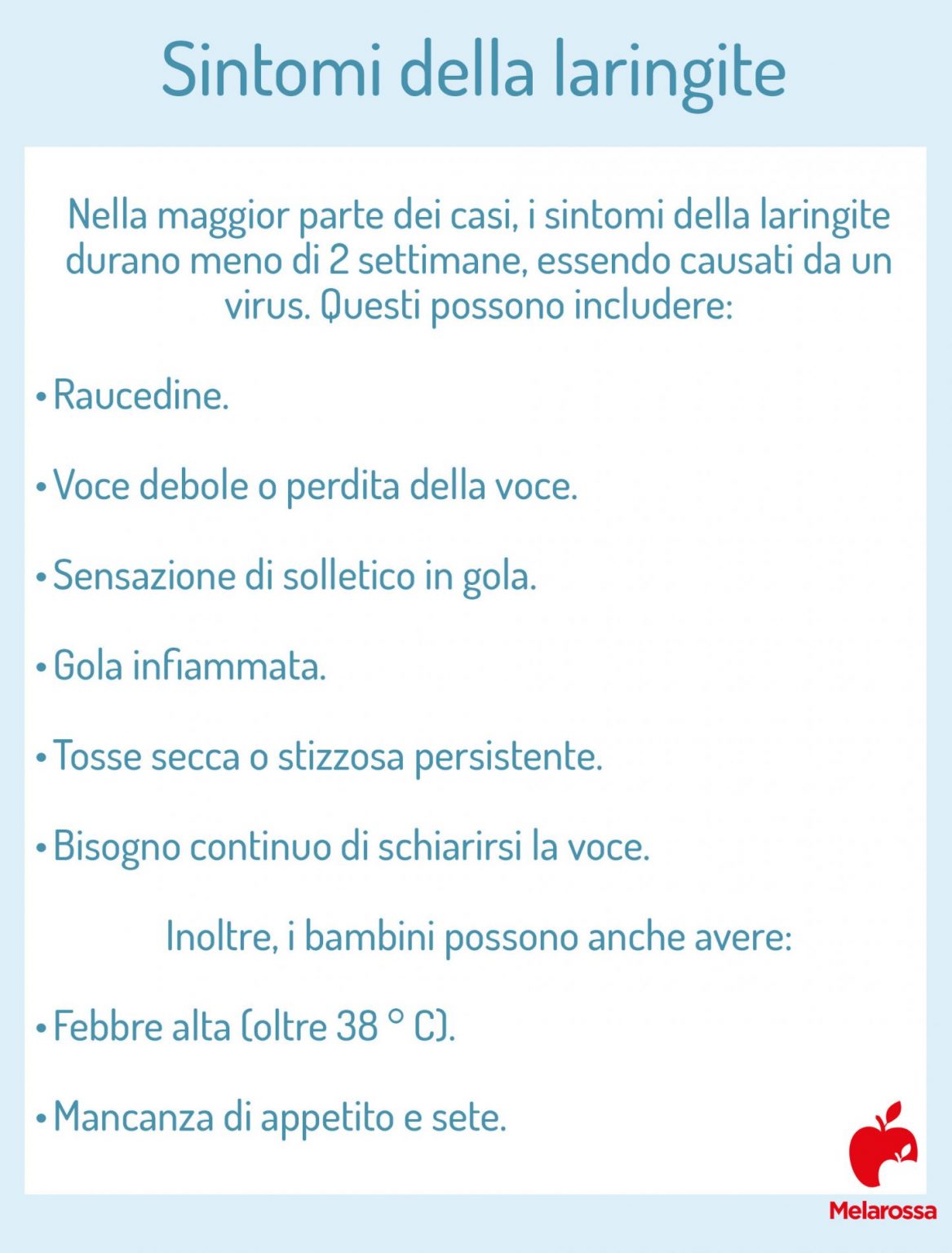 Laringite: cos’è, tipi, cause, sintomi, complicazioni, cure e prevenzione