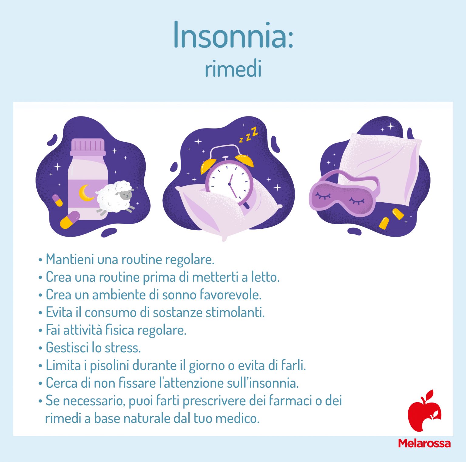Insonnia: tipologie, cause, conseguenza sulla salute e trattamenti