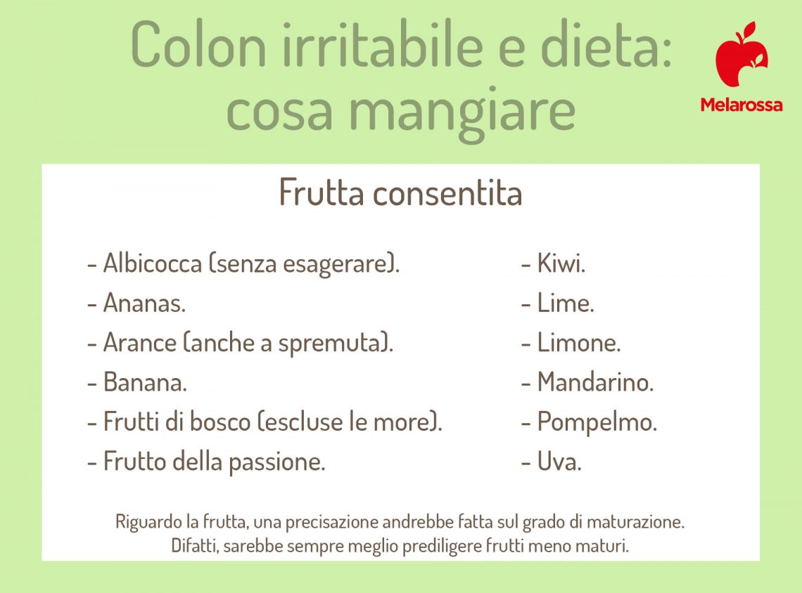 Dieta per colon irritabile: cosa mangiare, cibi FODMAP e menù