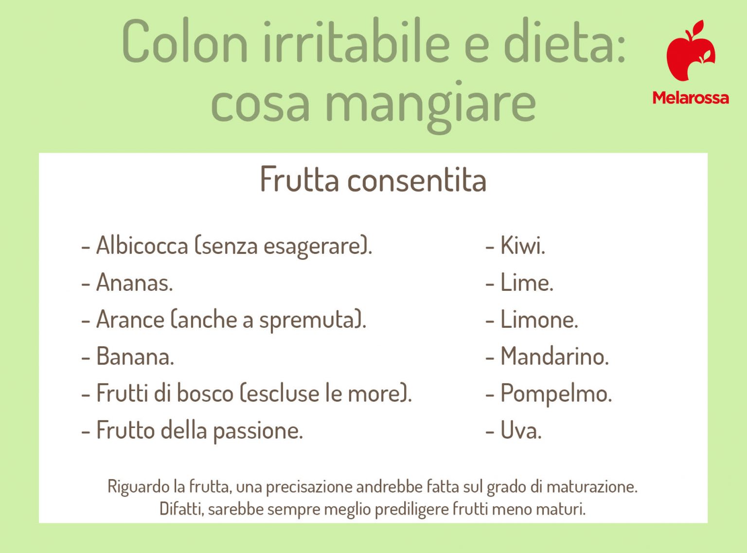 Dieta per colon irritabile: cosa mangiare, cibi consigliati, esempio di ...