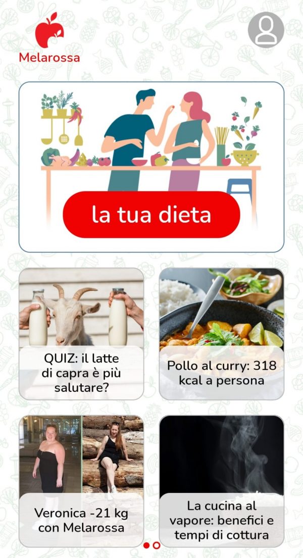 Scarica l'app di Melarossa, oltre la dieta c'è di più - Melarossa