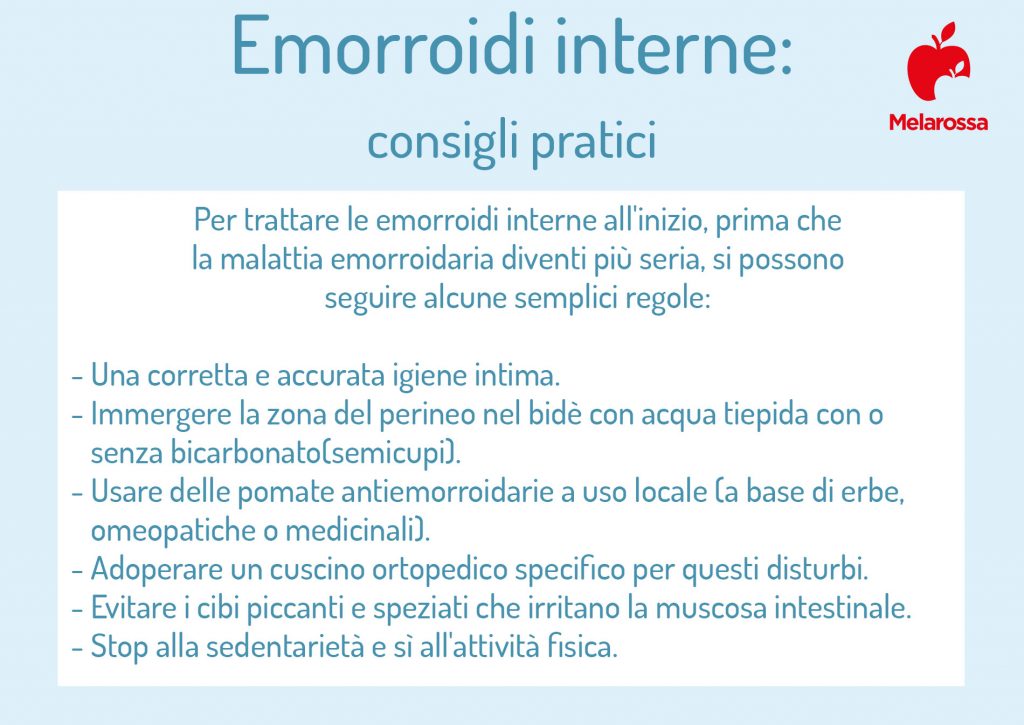 Emorroidi interne: cosa sono, sintomi, rimedi e complicanze