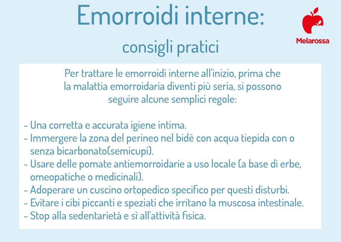 Emorroidi interne: cosa sono, sintomi, rimedi e complicanze