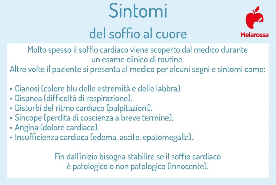 Soffio al cuore: sintomi, cause, rischi e trattamenti