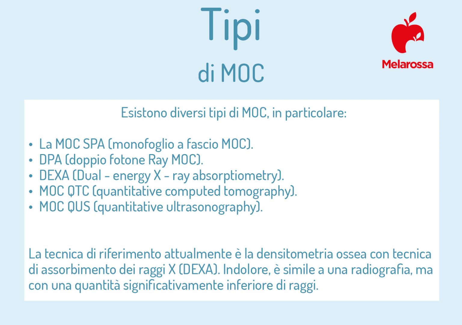 Moc: che cos'è, perché farla, come leggere i valori