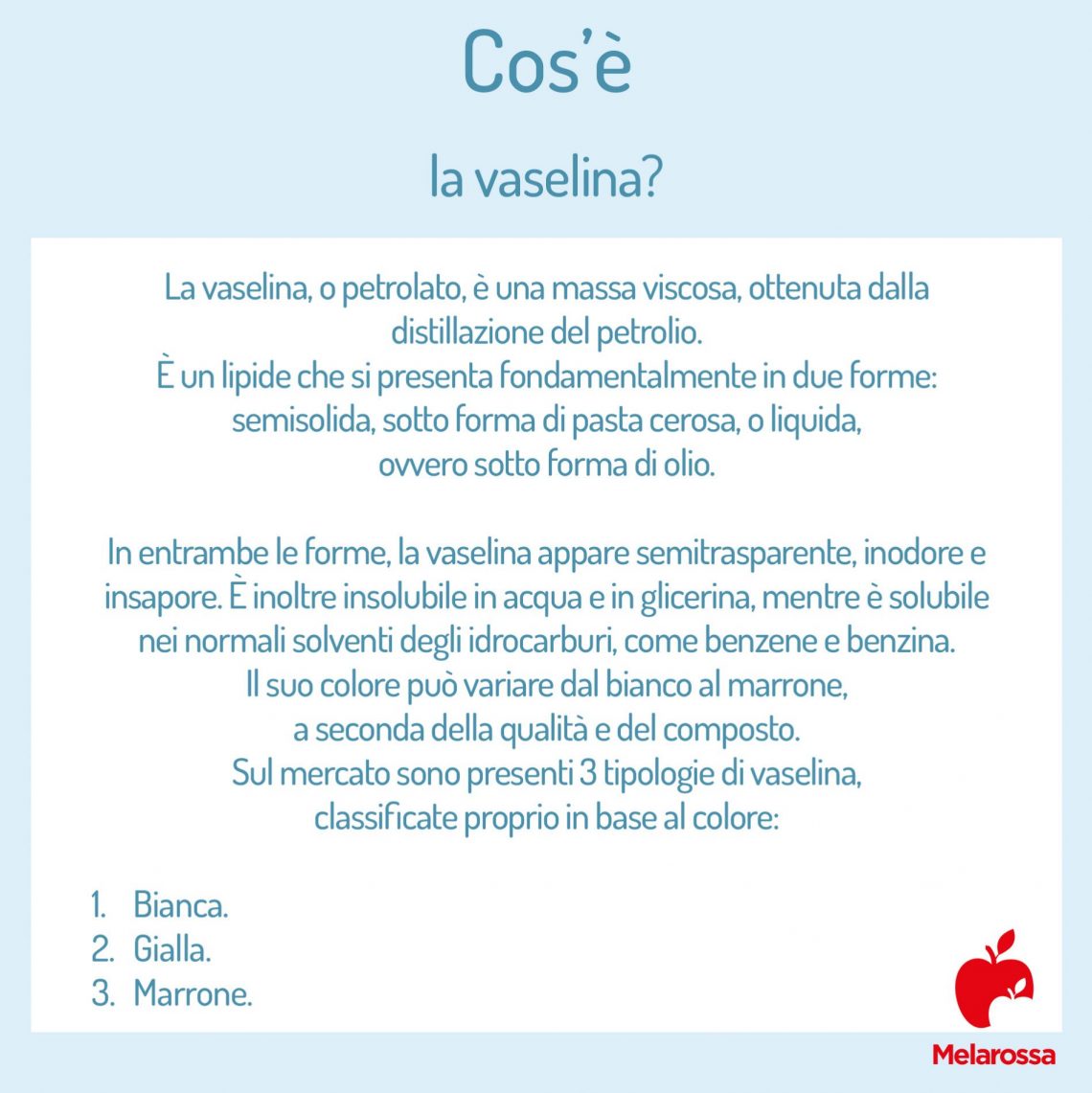 Vaselina: che cos'è, composizione, benefici e proprietà, usi