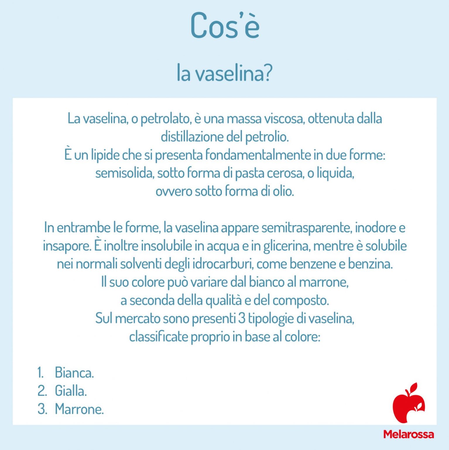 Vaselina: che cos'è, composizione, benefici e proprietà, usi