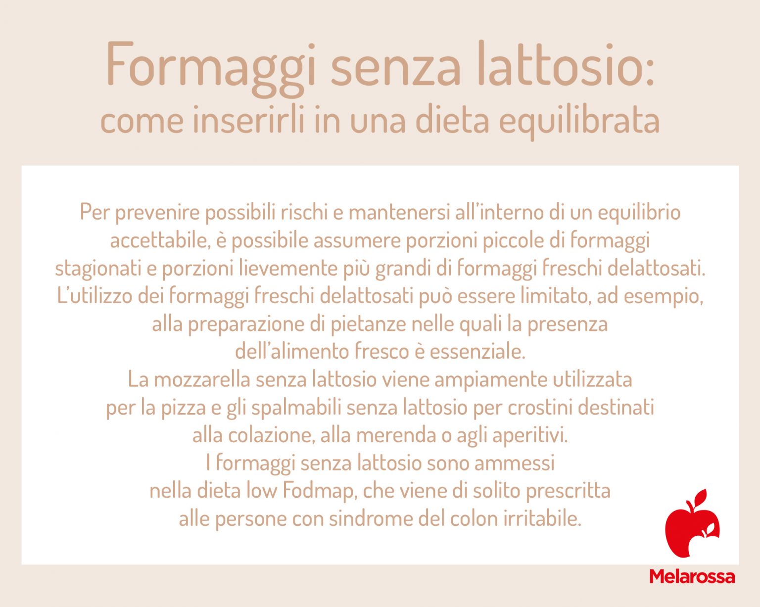 Formaggi senza lattosio: l'elenco degli alimenti per gli intolleranti