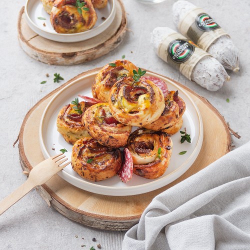 Rustici con ricotta e salame - Melarossa