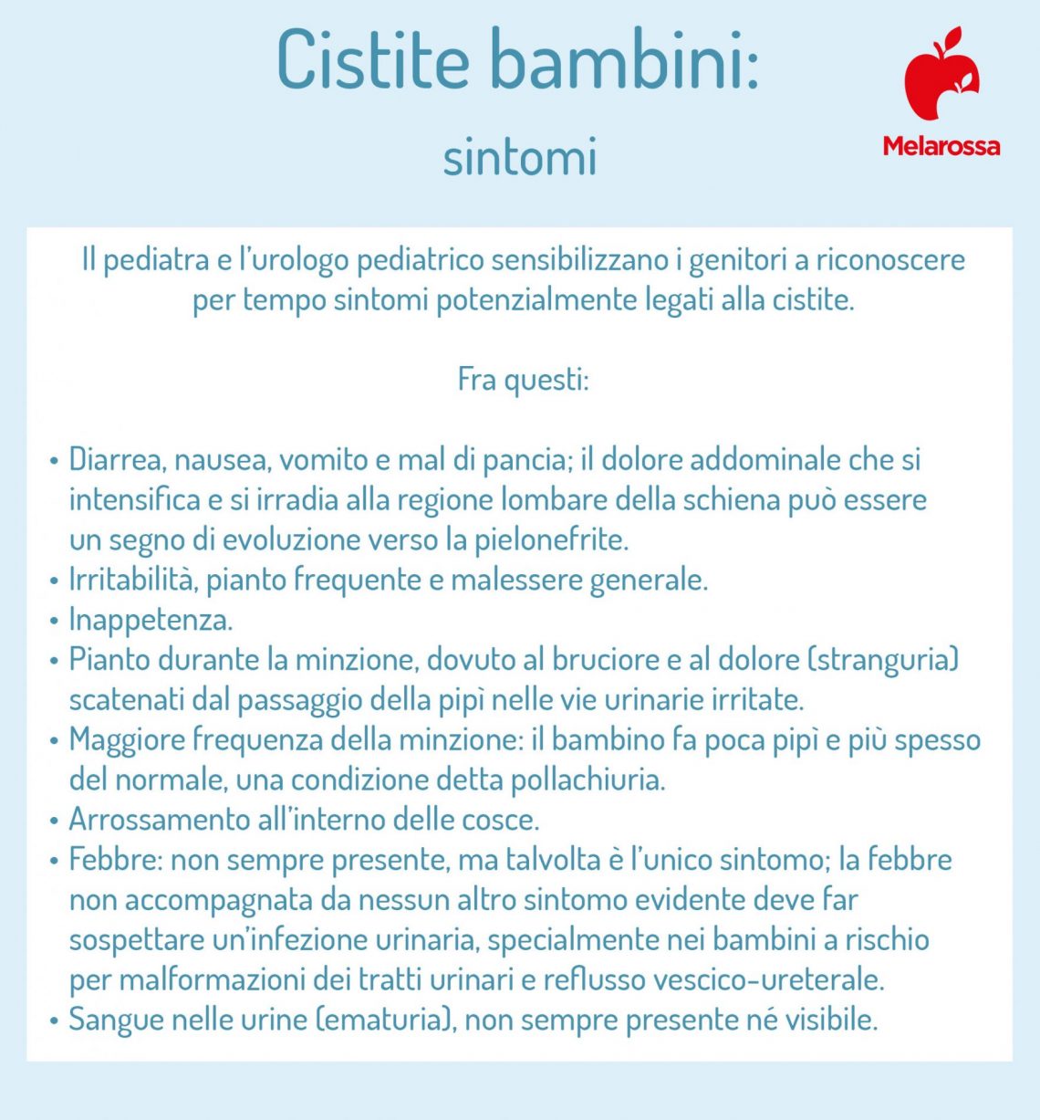 Cistite bambini: sintomi, cause, rimedi e cosa fare