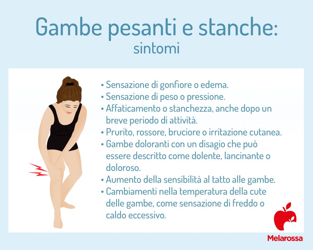 Gambe pesanti e stanche, scopri le cause e i rimedi - Melarossa