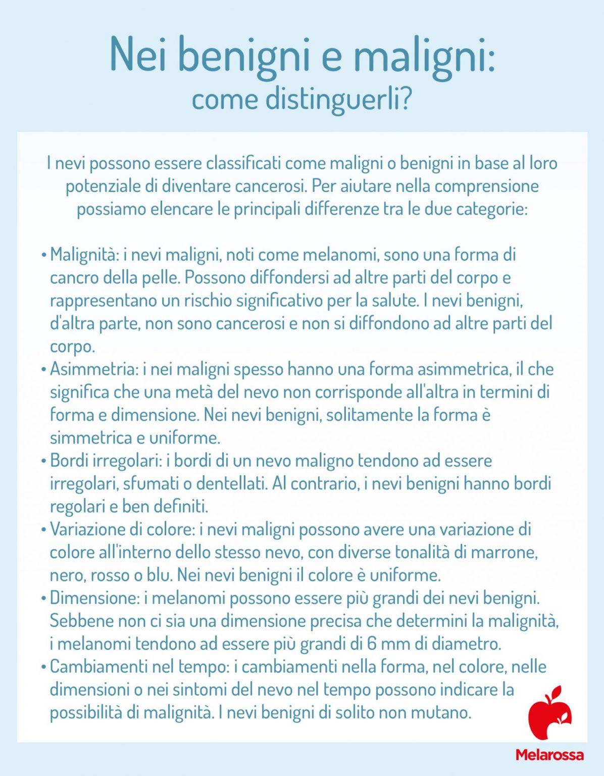 Nei: cosa sono, perché si formano, come riconoscere quelli maligni