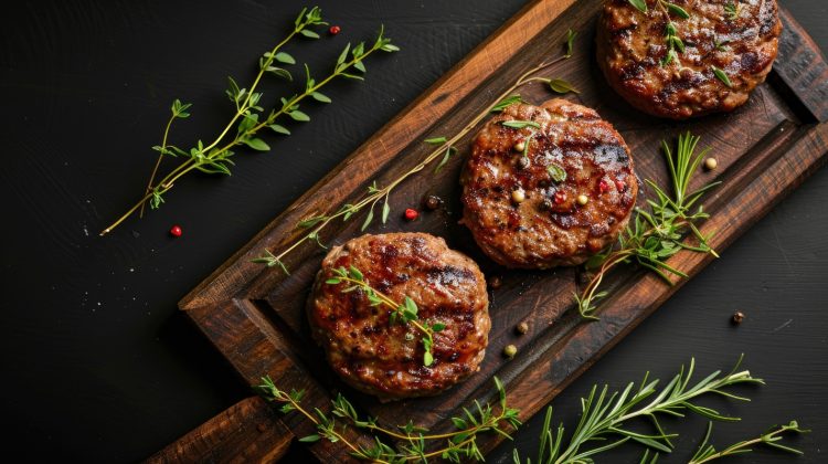 Hamburger di carne fatto in casa