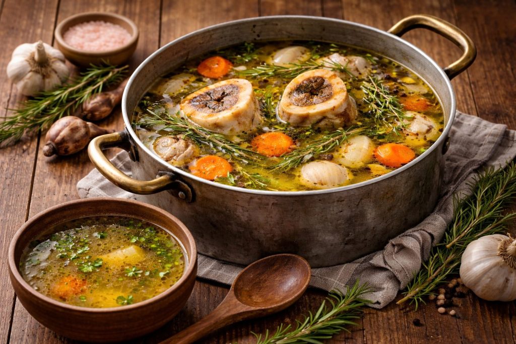 Brodo di ossa : benefici, ricetta e video ricetta